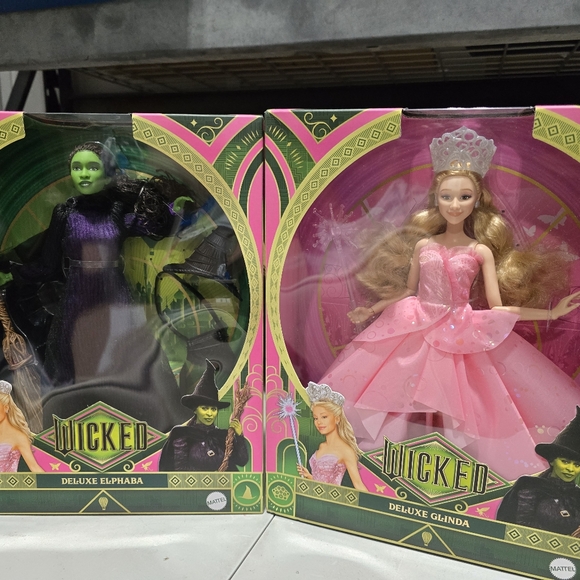 Mattel | Toys | Wicked Deluxe Elphaba And Glinda Set | Poshmark